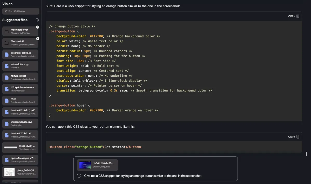 Machinet - AI Agent for Full-Stack Software Developers